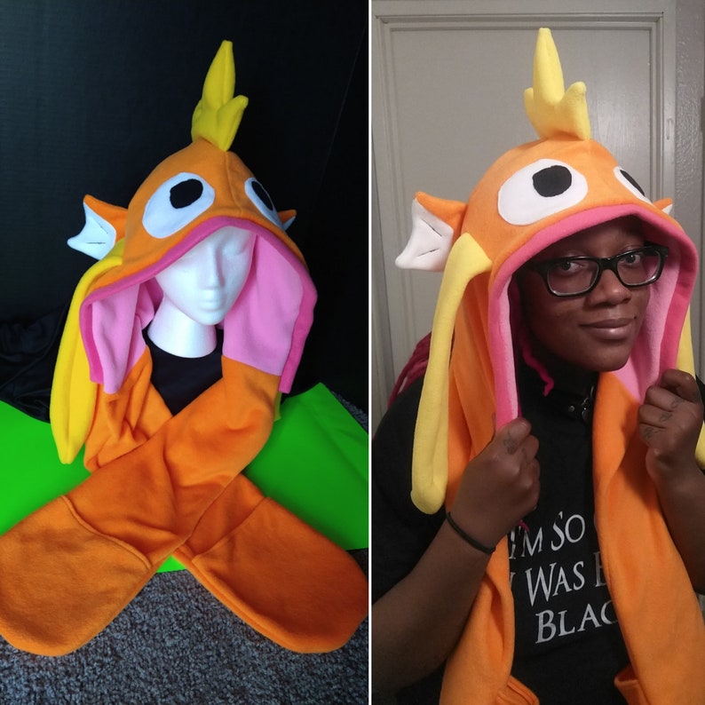 Magikarp Inspired Pokemon Scoodie Hat Hoodie - Etsy