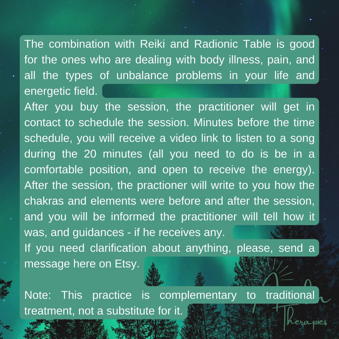 Powerful Healing Reiki With Radionic Table - Etsy