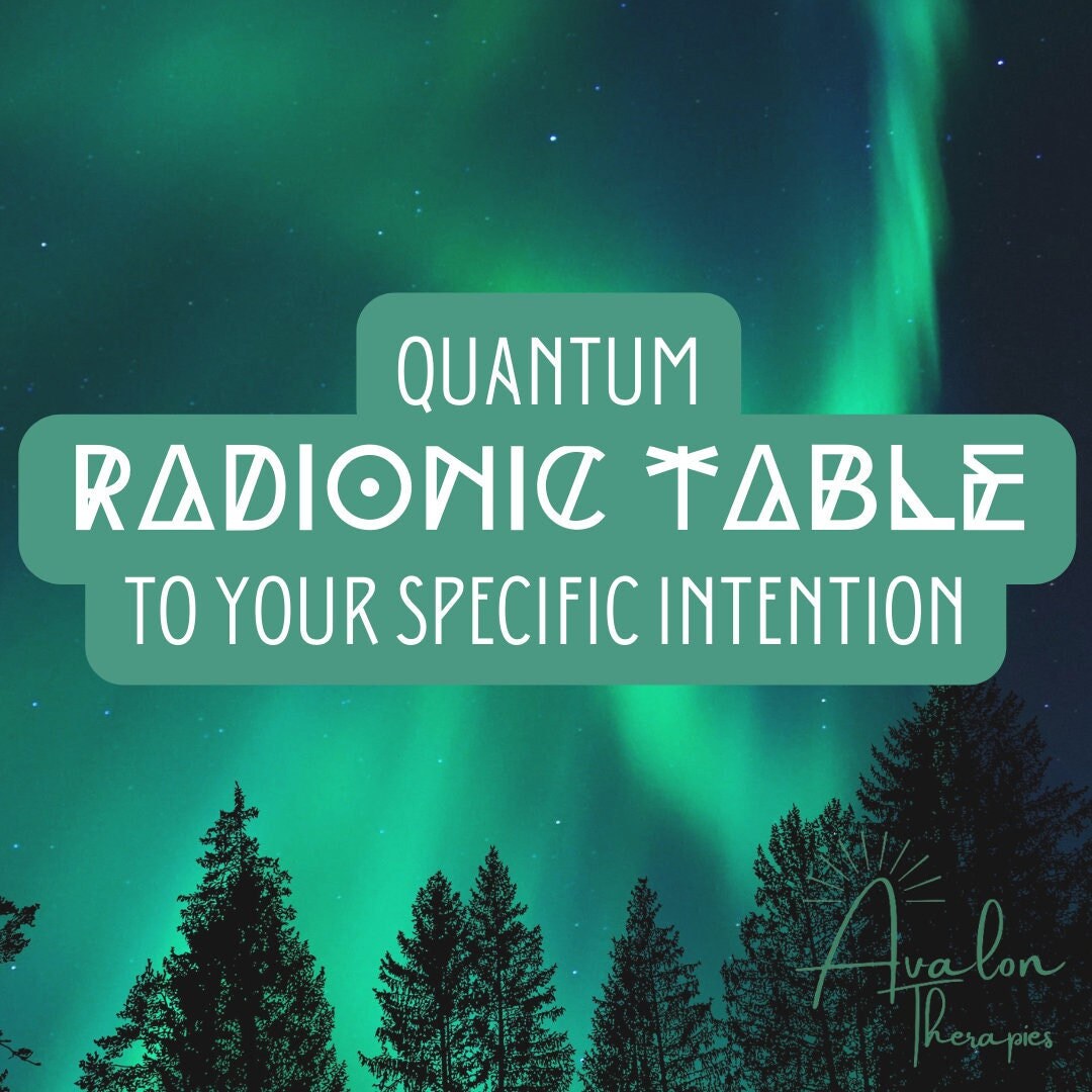Quantum Radionic Table to Your Specific Intention - Etsy UK