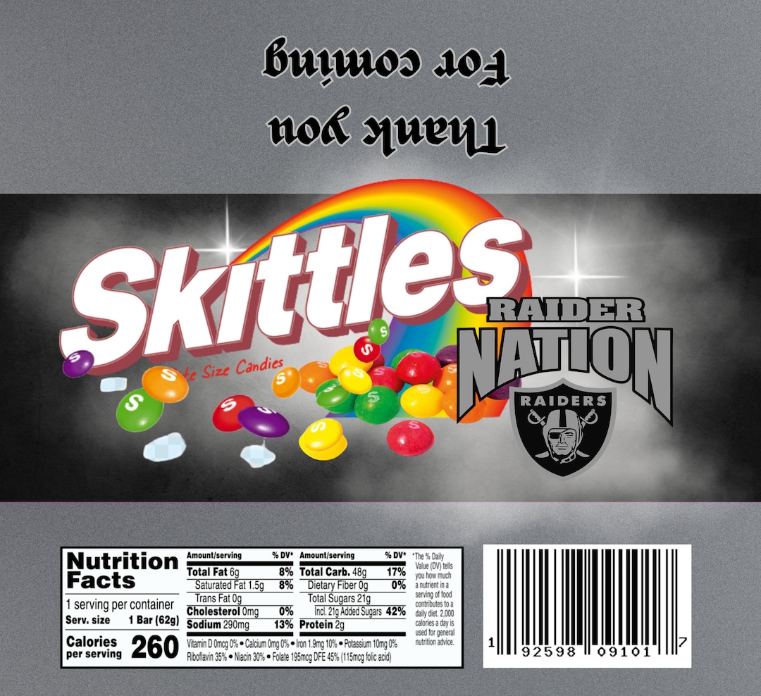 Custom Skittles Wrapper - Etsy