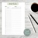 Printable Daily Habit Tracker, Green Health Tracker (digital Download ...