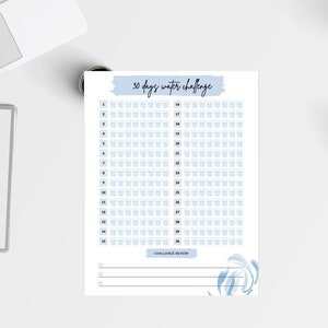 30 Day Water Tracker Printable, Daily Water Intake Log, Printable Water ...