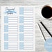 30 Day Water Tracker Printable, Daily Water Intake Log, Printable Water ...