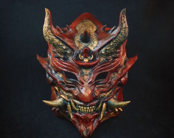 Oni Face Mask - Etsy