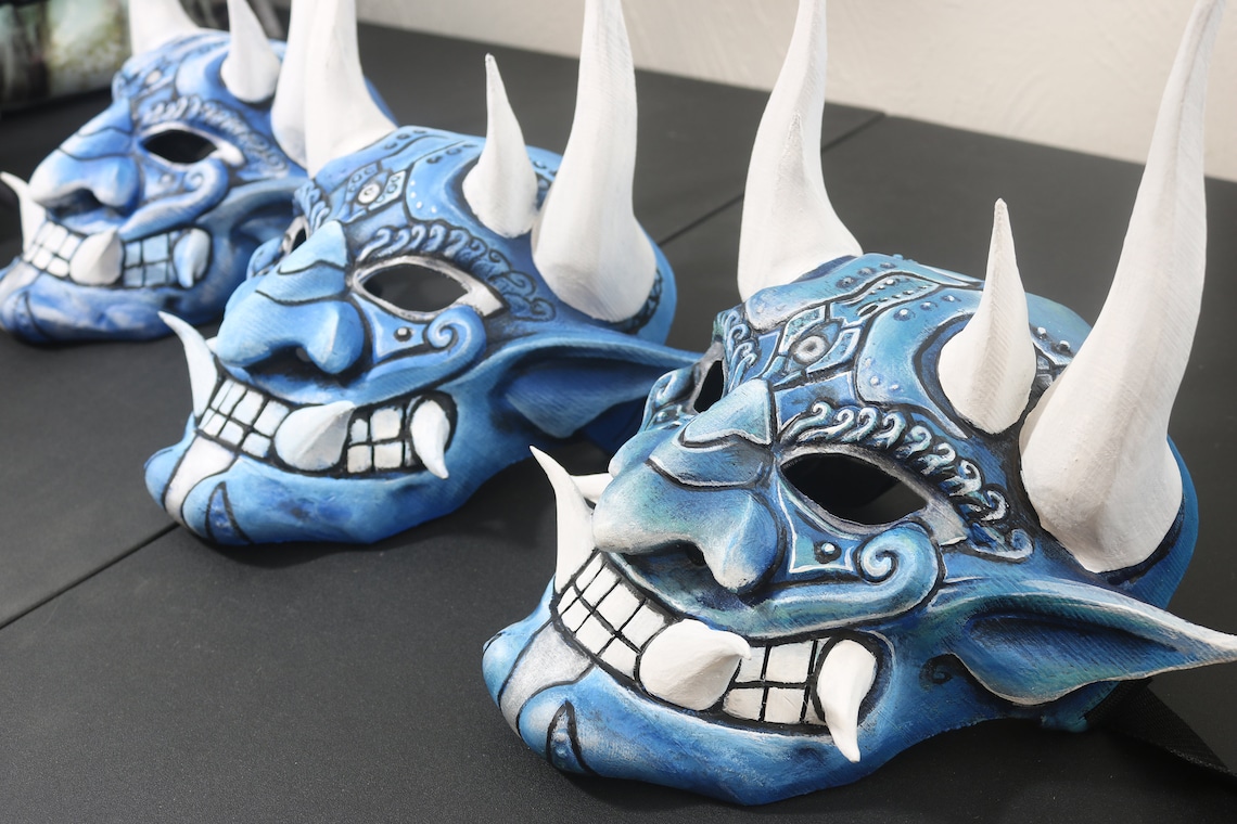 3d Printable Oni Mask Downloadable File - Etsy