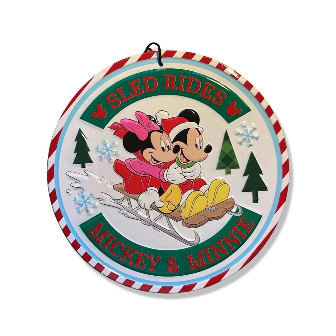 Winter Sled Ride With Mickey and Minnie - Etsy