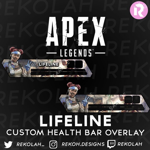 Apex Legends LIFELINE Custom Health Bar Overlay for - Etsy Denmark