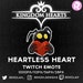 Premade Kingdom Hearts Heartless Heart Emote - Twitch Sub/bit Badges ...