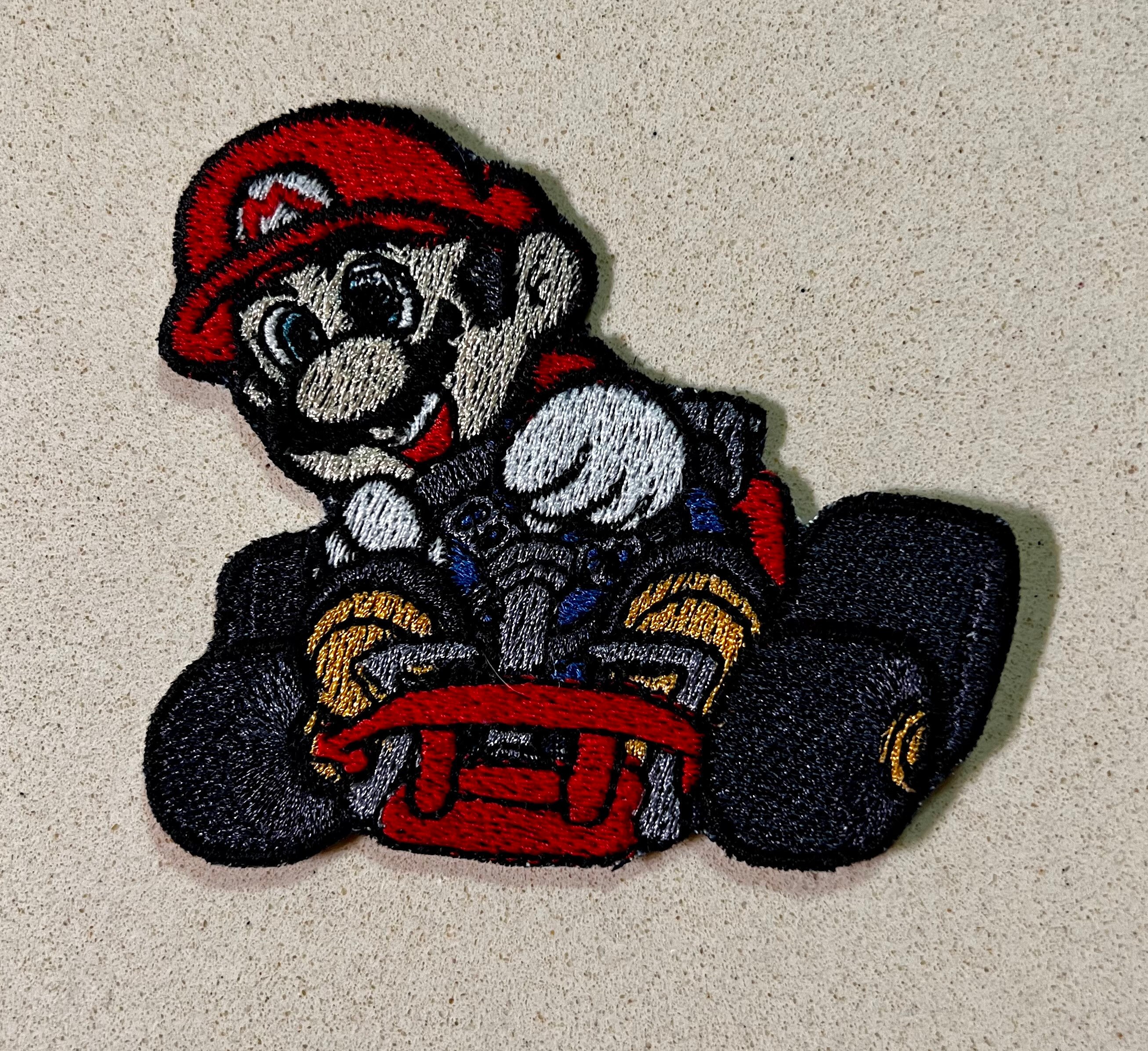 Sewing & Fiber Mario patches fan art patches Super Mario go kart Patch ...