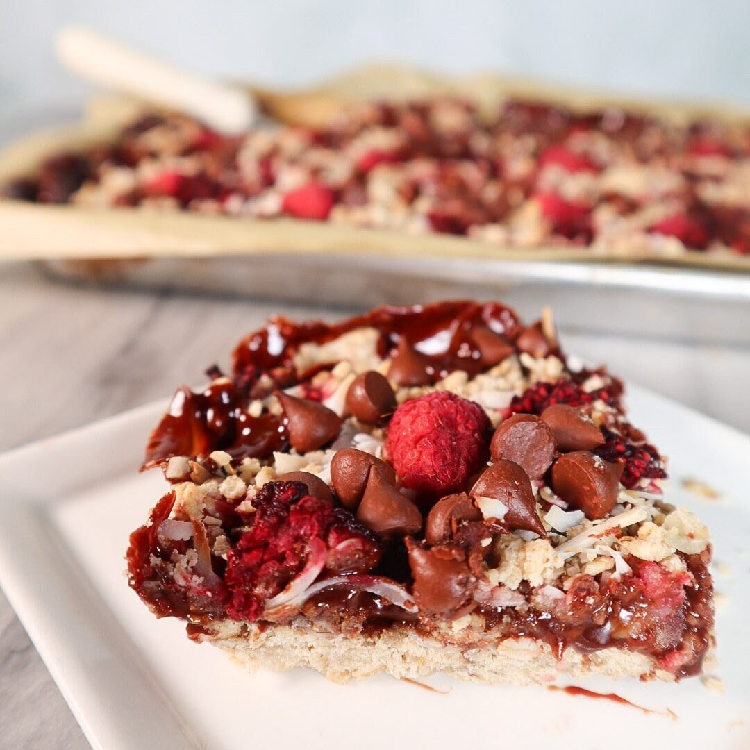 VEGAN, GF, Coco-raz Bars, Coconut, Raspberry, Chocolate, Crumb, Vegan ...