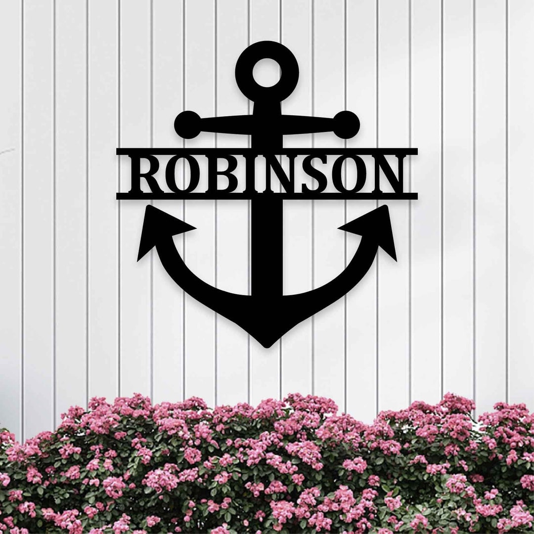 Metal Hanging Doorplate Sign Personalized Custom Name Metal - Etsy