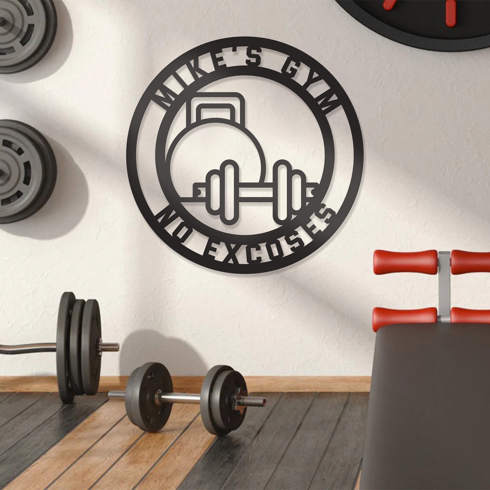 Personalized Home Gym Sign for Workout Room Metal Gym Sign - Etsy