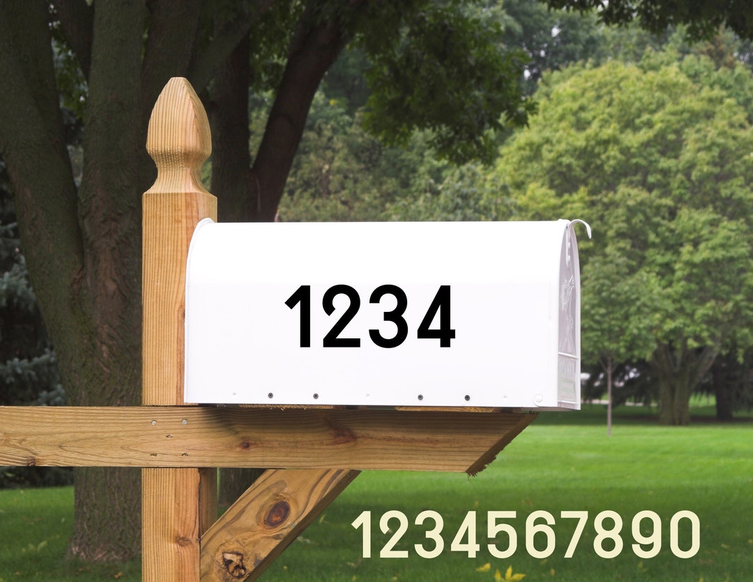 Custom Address Number Decal for Mailbox Door Apartment - Etsy