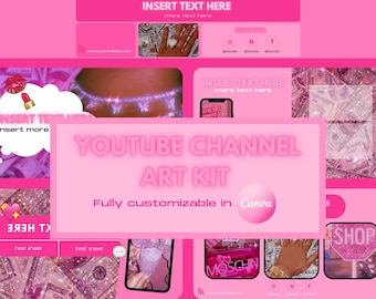 Girly Youtube Banner Art