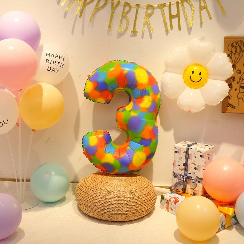 30 Inch Camouflage Number Balloon: Neon Party Decor - Etsy