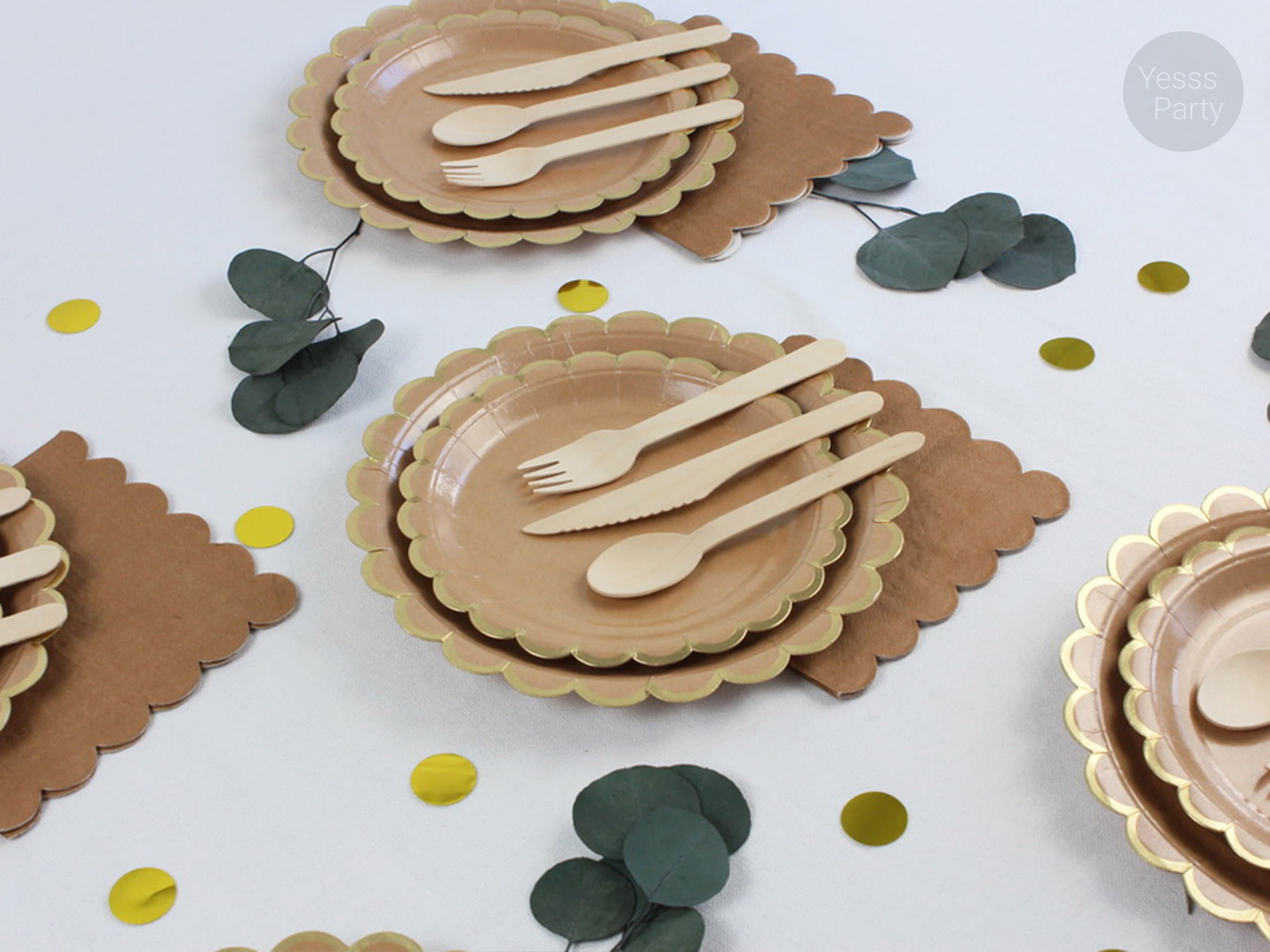 High Quality Craft Paper Natural Fiber Paper Plates - Etsy