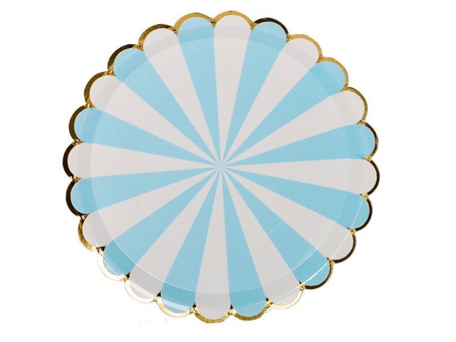 Baby Blue and White Stripe Paper Birthday Plates 9 Inch - Etsy