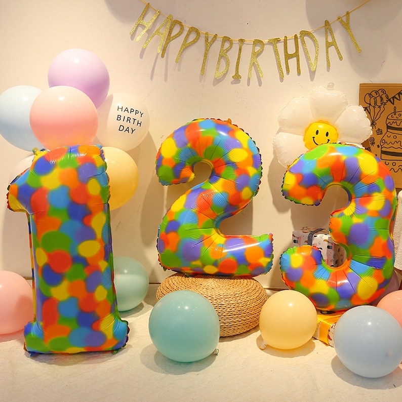 30 Inch Camouflage Number Balloon: Neon Party Decor - Etsy