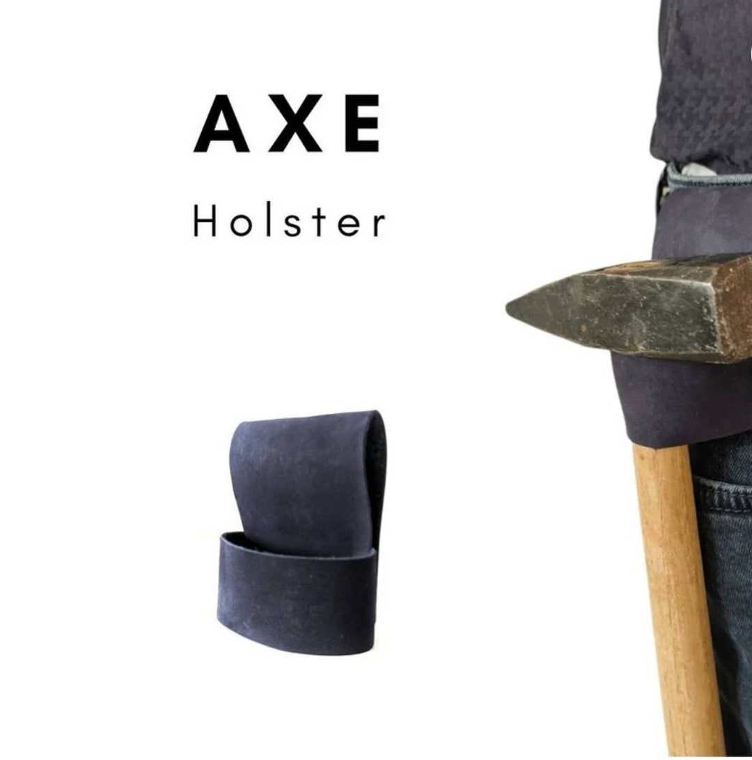 Leather Axe Holster, Hammer Belt Loop, Tool Belt Organizer, Dagger Frog ...
