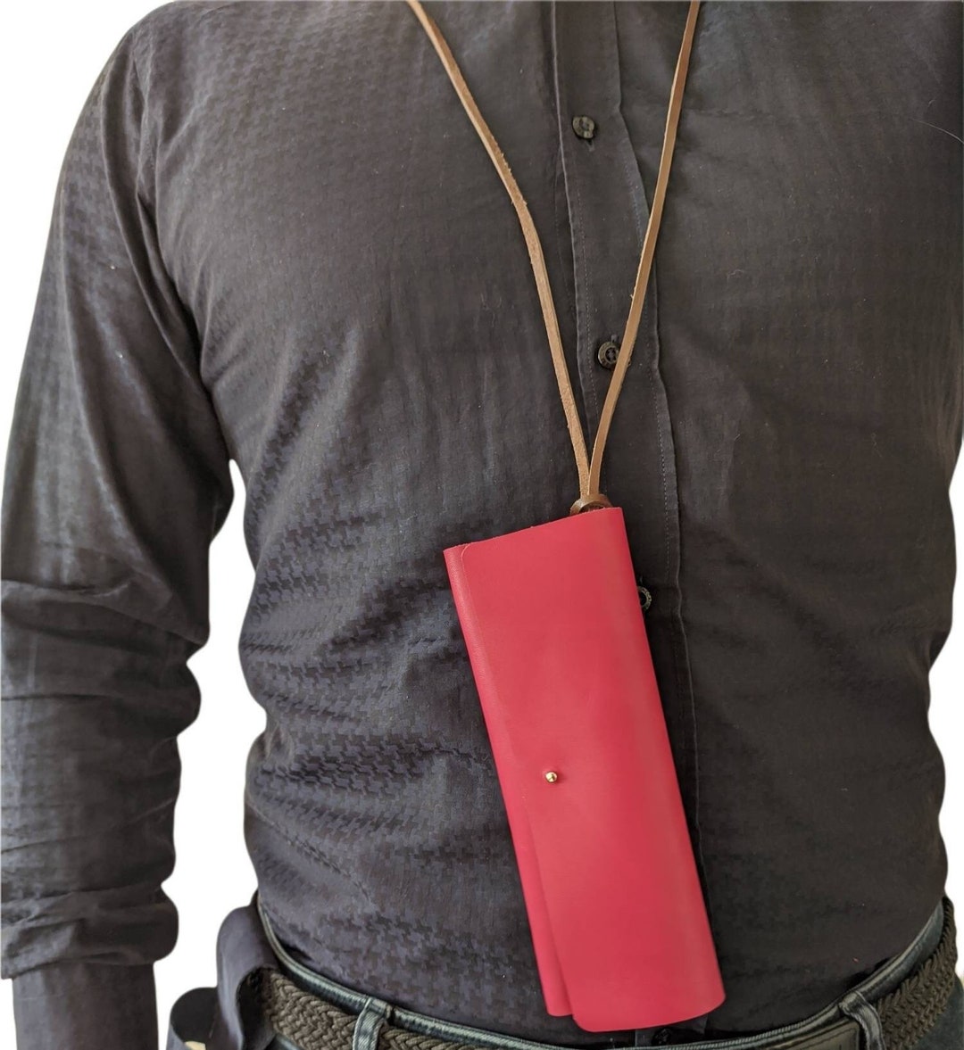 Christmas Gift, Genuine Leather Soft Glasses Case, Slim Eyeglasses ...