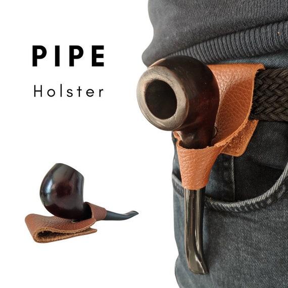 Leather Pipe Holster Tobacco Pipe Stand Belt Pipe Holder - Etsy