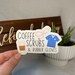 Coffee Scrubs and Rubber Gloves Sticker Vinyl Decal With - Etsy
