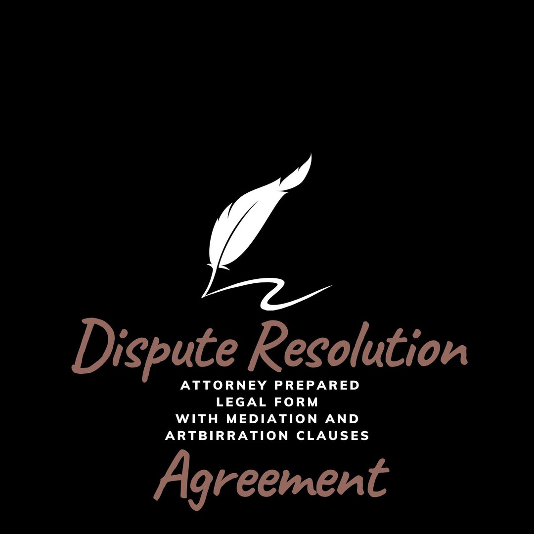 Dispute Resolution Agreement (mandatory Mediation and Arbitration ...