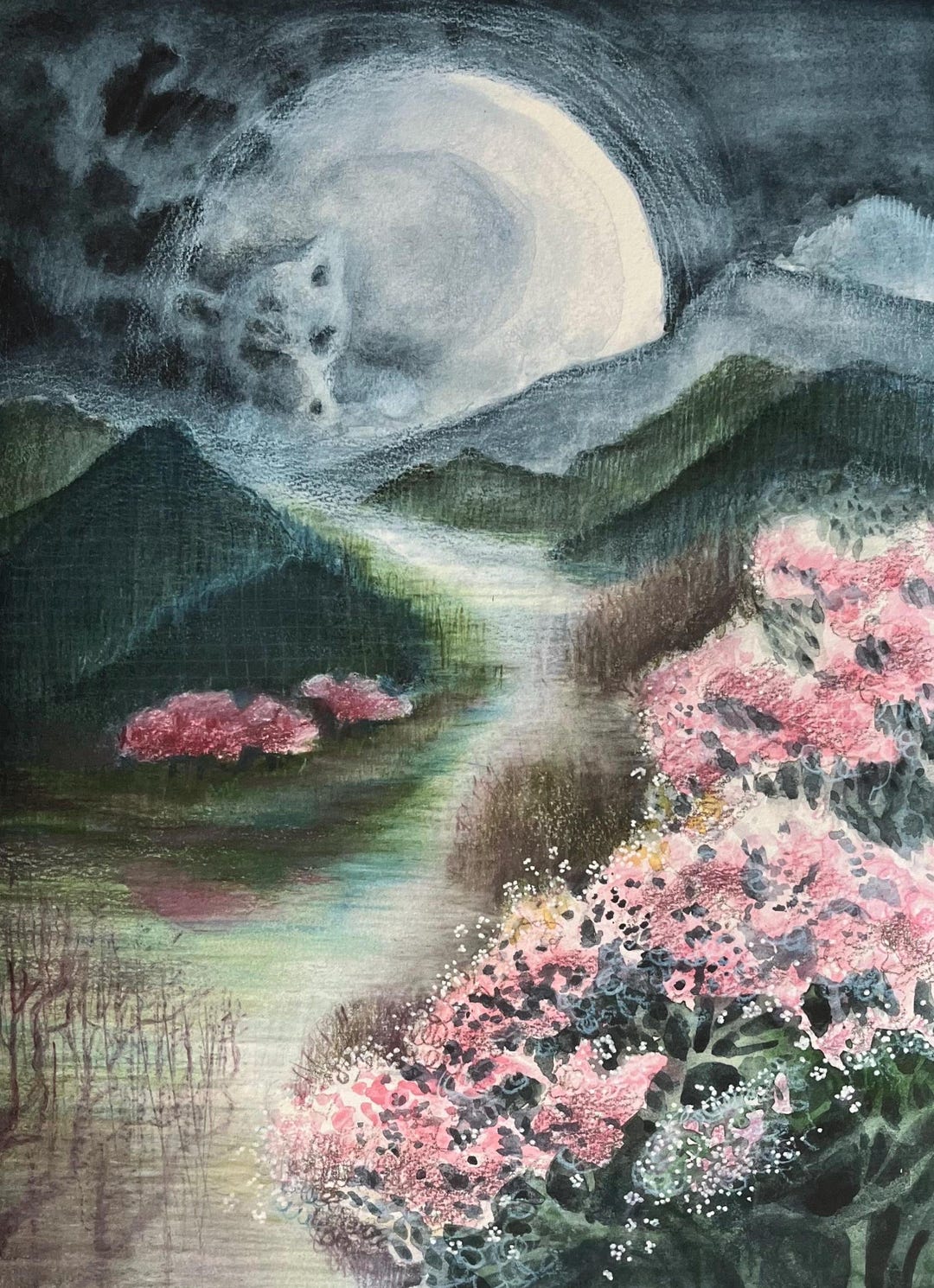 Fineart Print "tsuki/moon" Unframed - Etsy