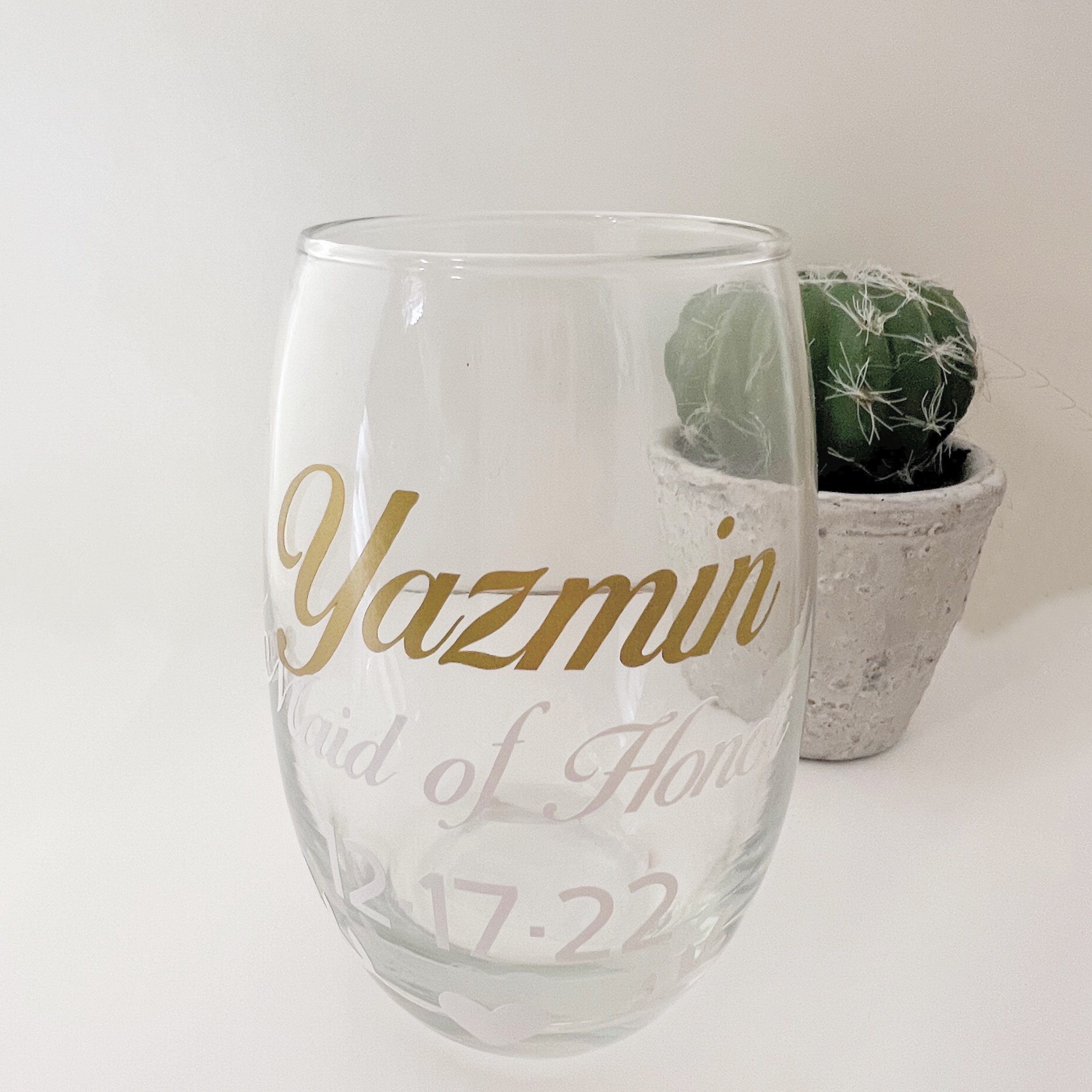 Bridesmaid Decals for Cups DECALS ONLY Custom Wedding Party Favors ...