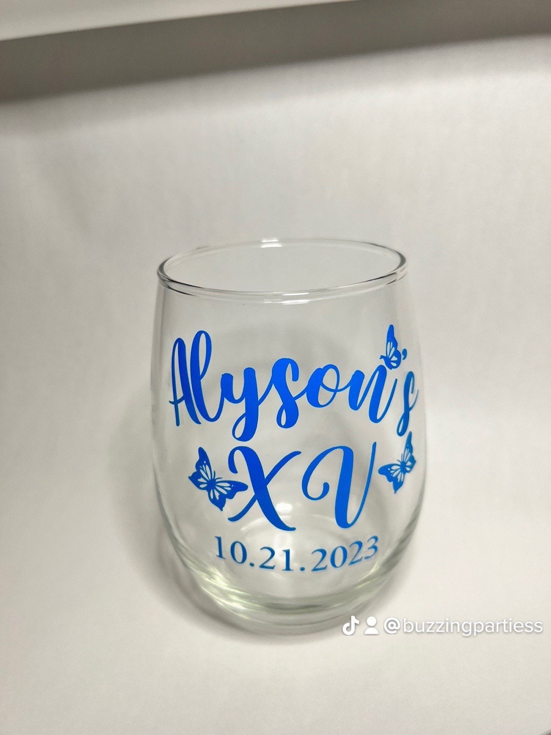 Quinceañera Decals for Cups DECALS ONLY Custom Quinceparty - Etsy