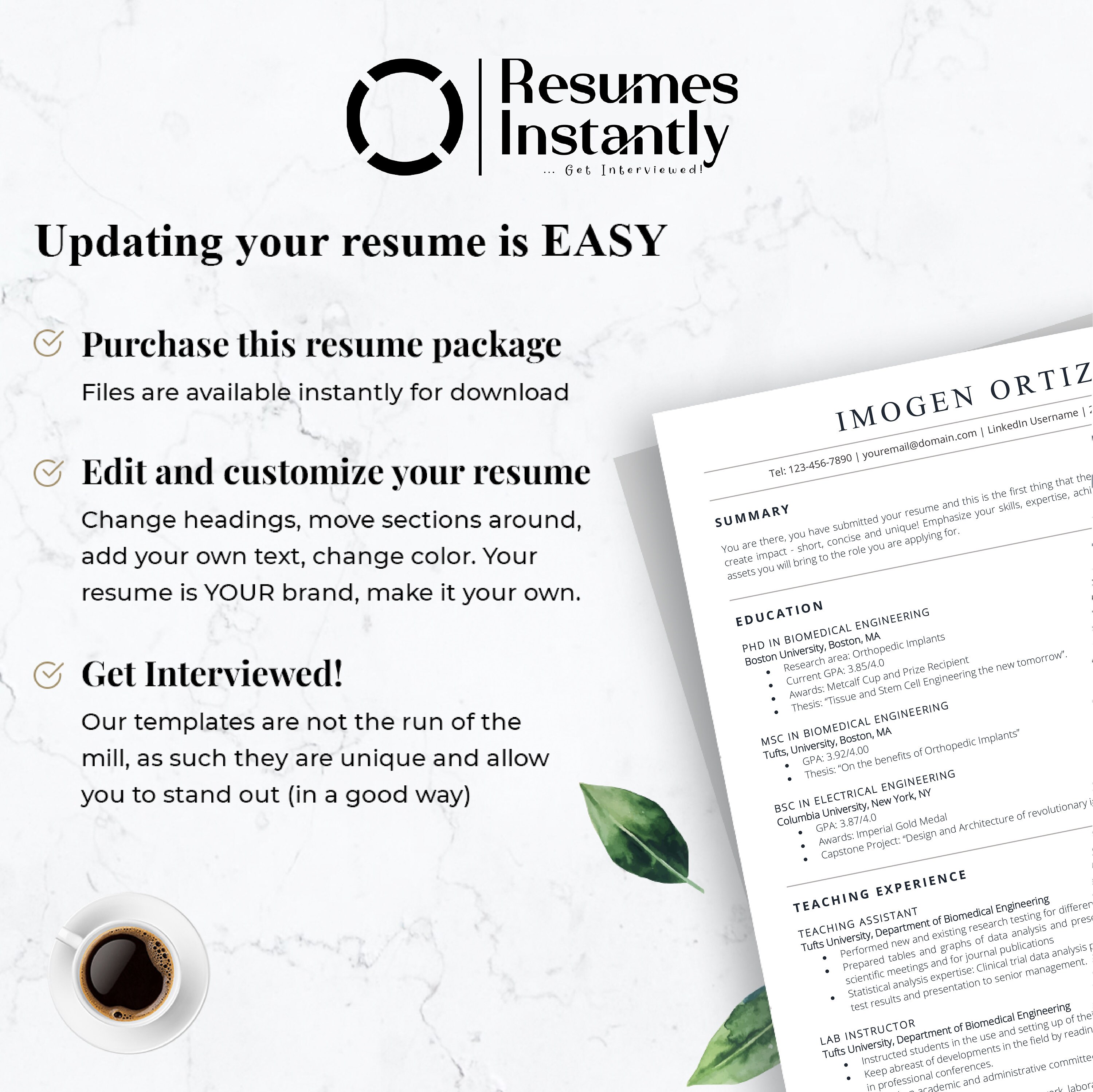 Modèle de CV ATS, CV ATS, Modèle de CV moderne, CV d’enseignant, CV ...