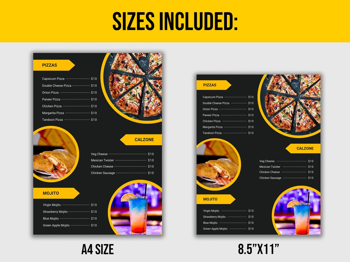 Restaurant Menu Template, Menu Card Template, Food Menu Template ...