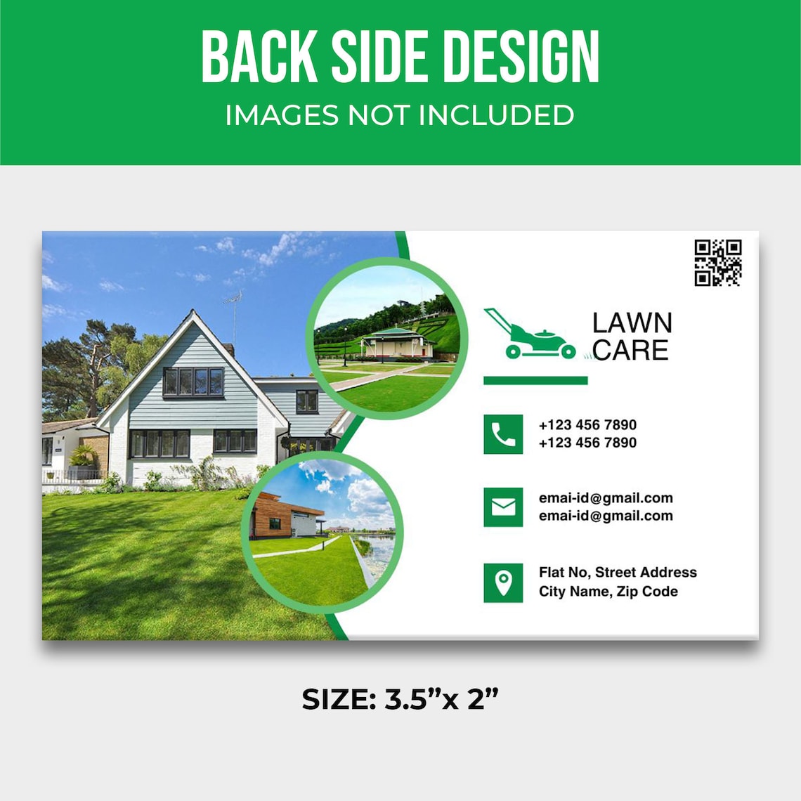 Lawn Care Business Cards, Lawn Care Business Card Templates, Canva Lawn ...