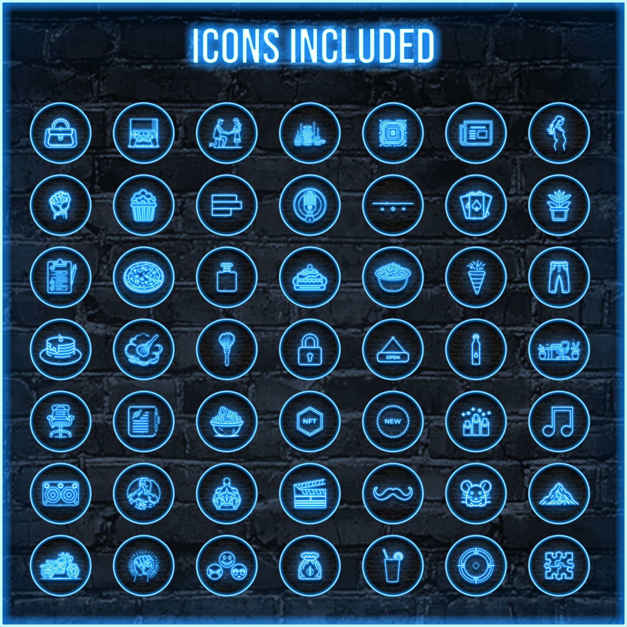 Neon Highlight Covers | Neon Instagram Highlight Covers | Neon Story ...