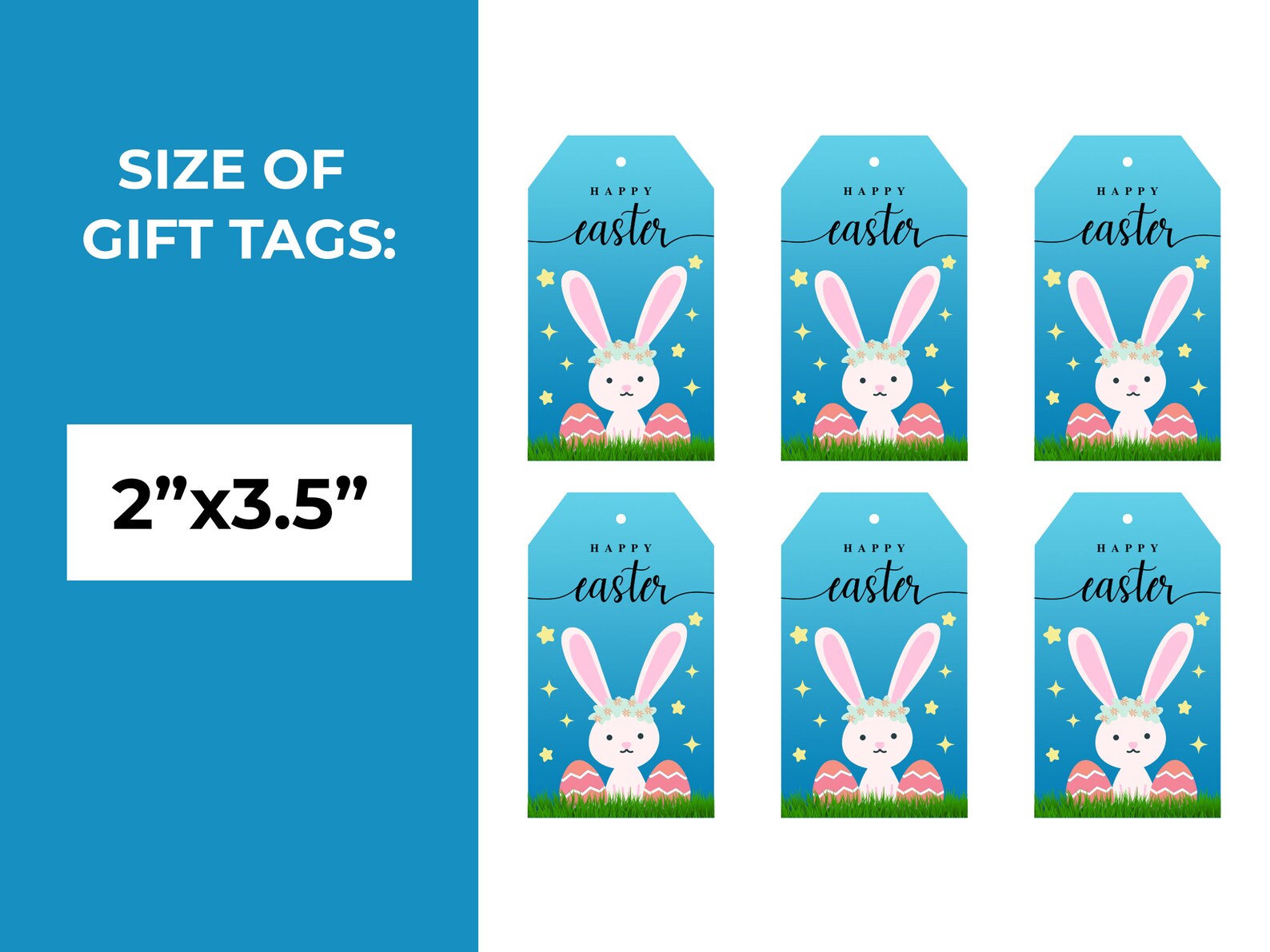 Editable Easter Gift Tags, Easter Basket Tags, Easter Bunny Tag, Easter ...
