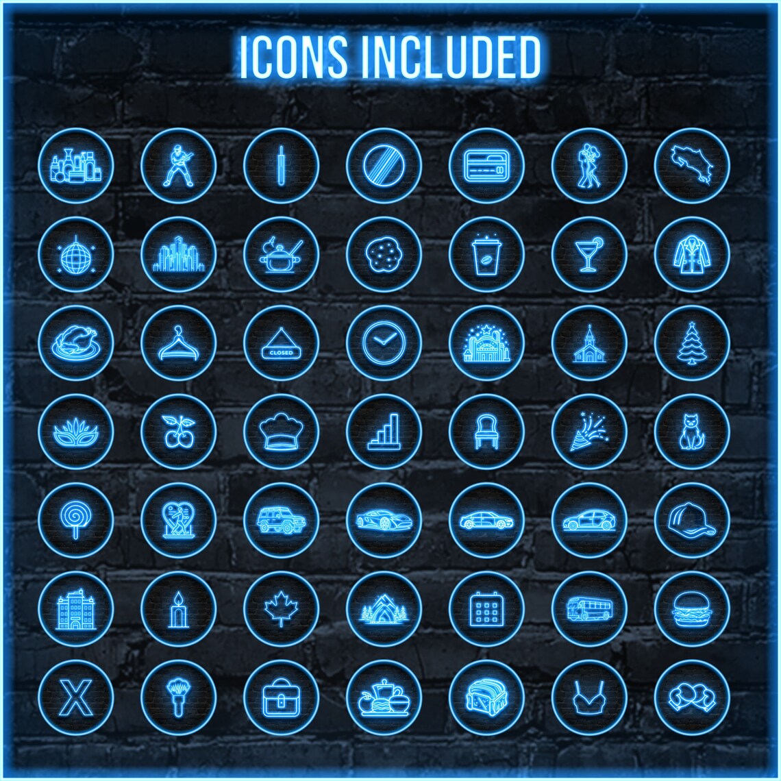 Neon Highlight Covers | Neon Instagram Highlight Covers | Neon Story ...