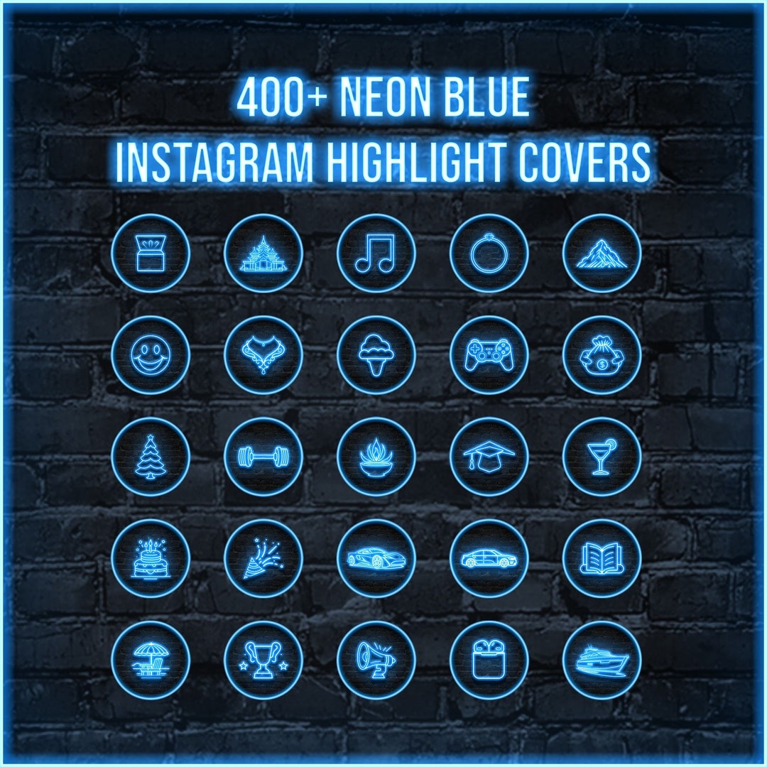Neon Highlight Covers | Neon Instagram Highlight Covers | Neon Story ...