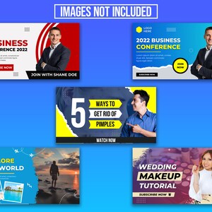Youtube Thumbnails Canva Templates: Professional Designs (digital ...