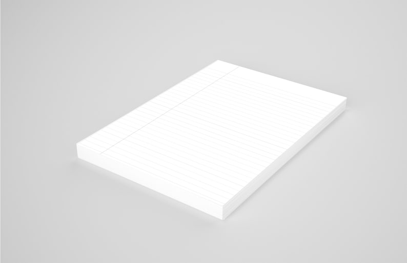 Printable Lined Paper Pack - Ruled Lined Paper Template for School ...
