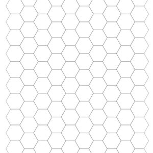 Hexagonal Graph Paper Digital - Printable Organic Chemistry Paper ...
