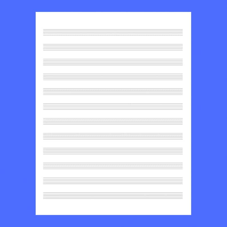 Professional Sheet Music for Musicians | 8.5" X 11 (A4) Size | Blank ...