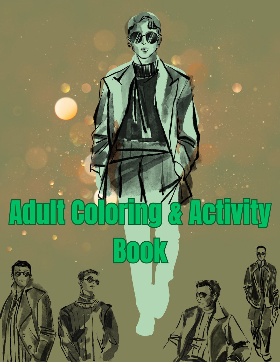 Coloring Activity Pages for Adults - Digital Printable Coloring Pages ...