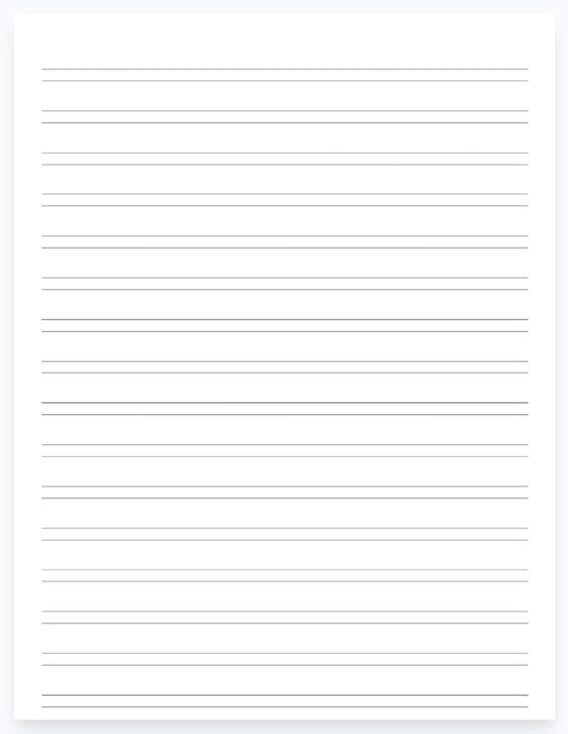 Digital Handwriting Practice Sheet - Printable Cursive Writing Template ...