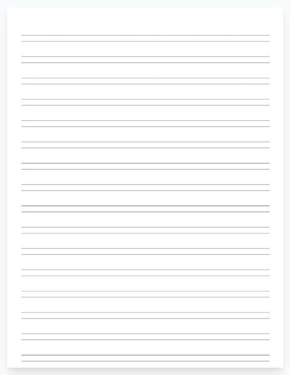 Digital Handwriting Practice Sheet - Printable Cursive Writing Template ...