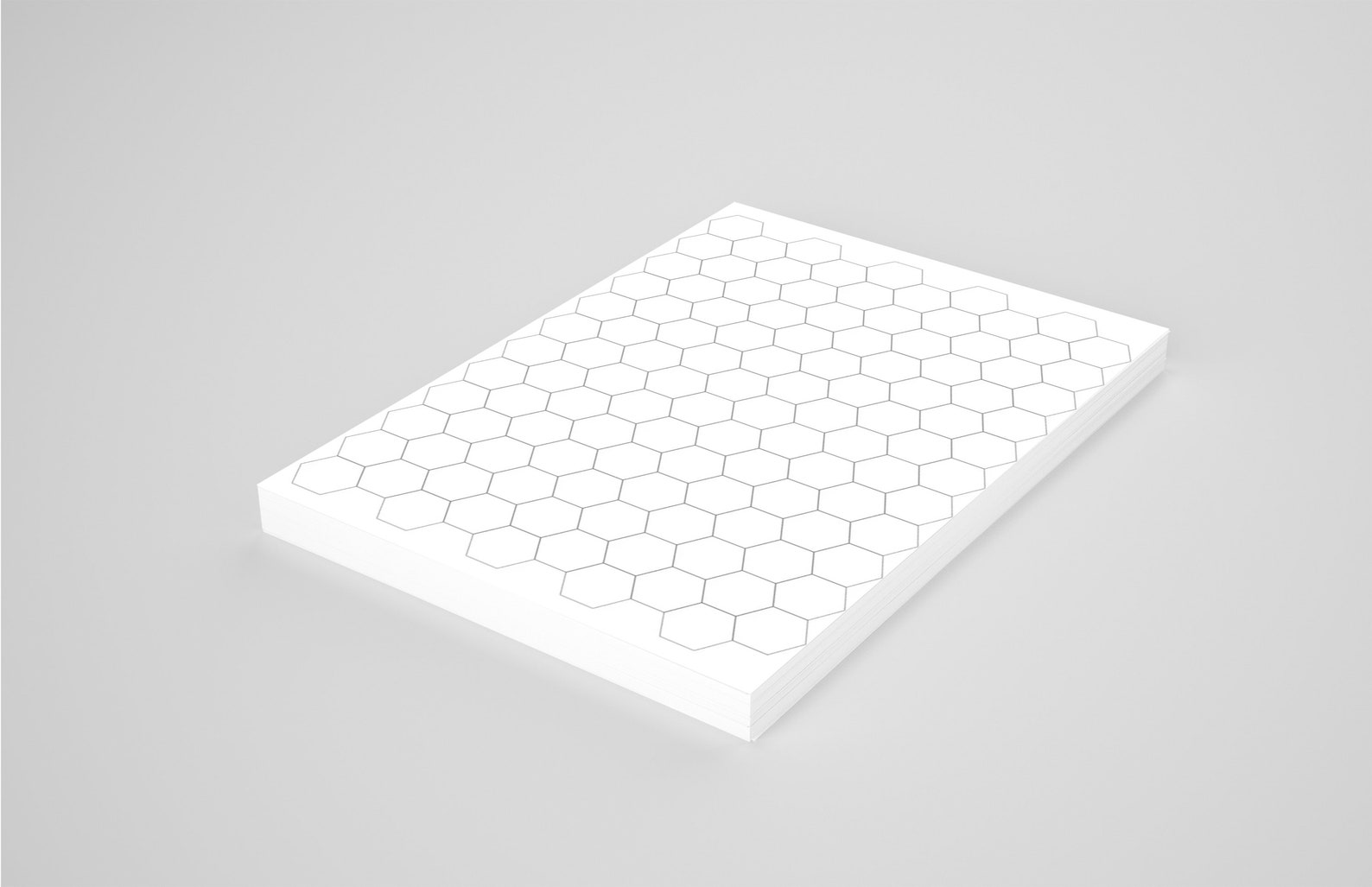 Hexagonal Graph Paper Digital - Printable Organic Chemistry Paper ...