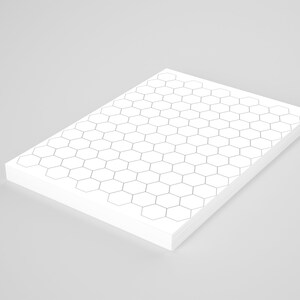 Hexagonal Graph Paper Digital - Printable Organic Chemistry Paper ...