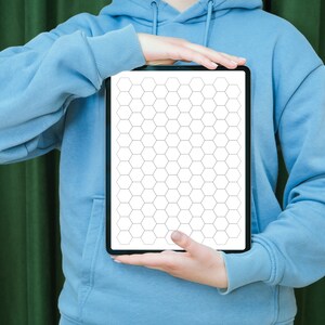 Hexagonal Graph Paper Digital - Printable Organic Chemistry Paper ...