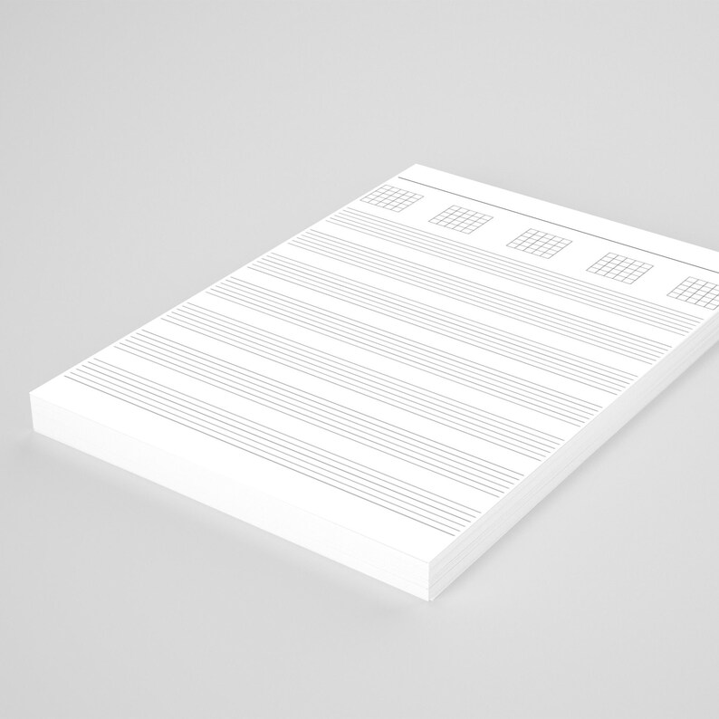 Printable Guitar TAB Music Sheets | Blank Tablature Paper | Digital ...