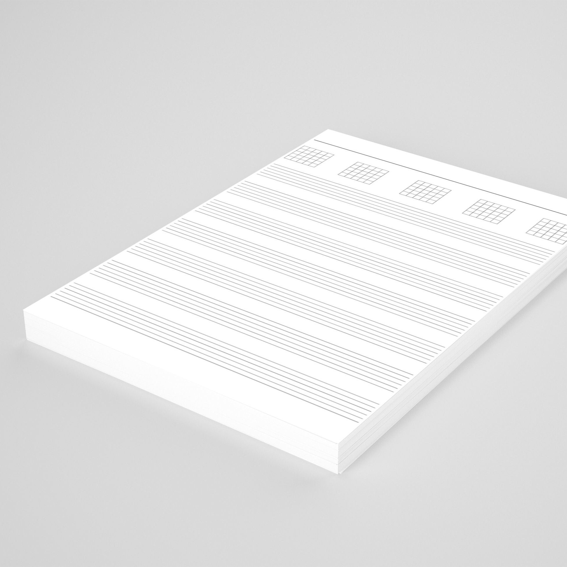 Printable Guitar TAB Music Sheets | Blank Tablature Paper | Digital ...