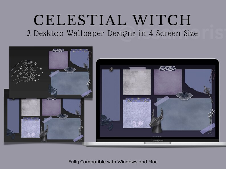 Celestial Witch Desktop Icons Witchy Icons Magic Witch Icon Set Witch ...